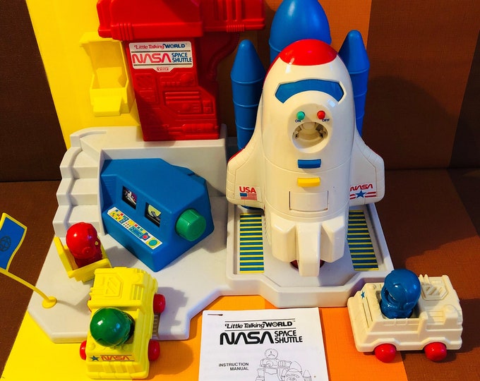 Vintage Nasa Space Shuttle Little Talking World Vtech Toy 1990 3 ...