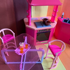 Vintage Barbie Kitchen Mattel 90s - Etsy