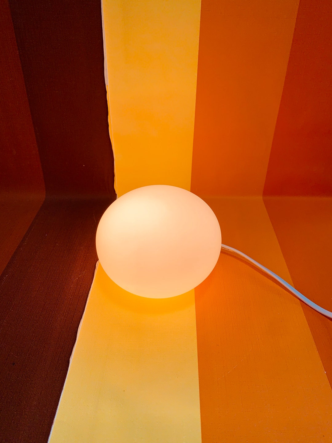 Vintage Sphere Table Lamp Cima Lighting Industrial LTD 90s - Etsy