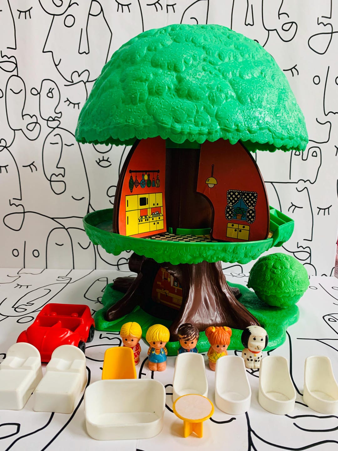 Vintage Tree Tots Tree House Kenner 1975 Pretend Play - Etsy