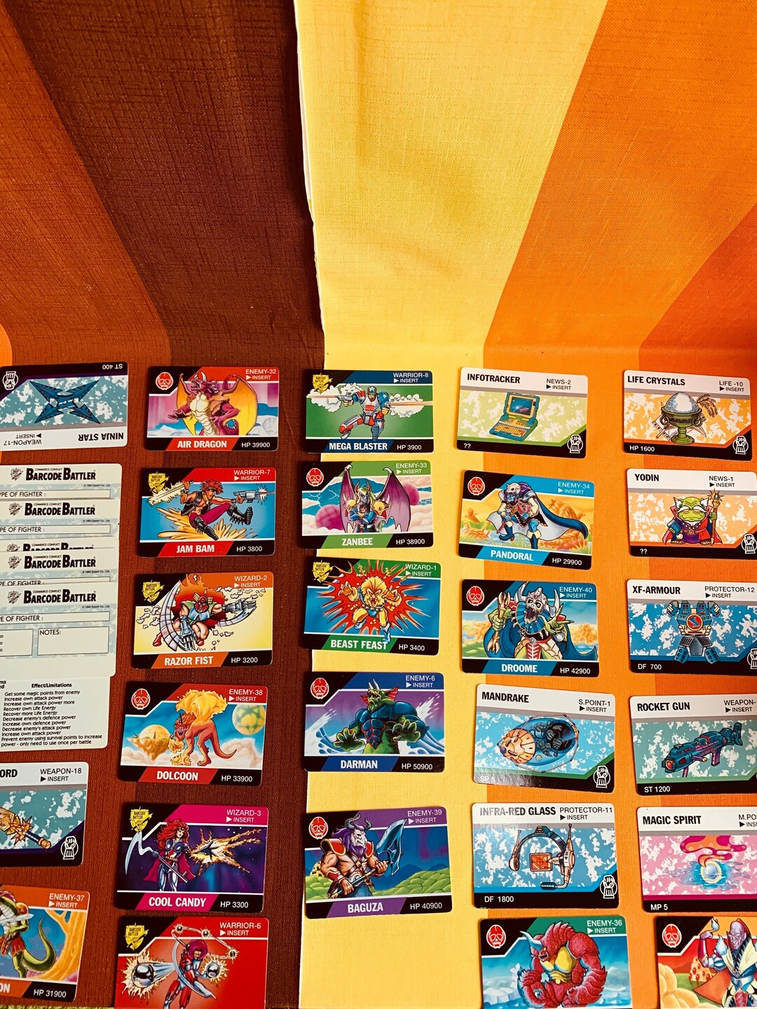 A Lot Vintage Barcode Battler Cards Epoch 1992 - Etsy