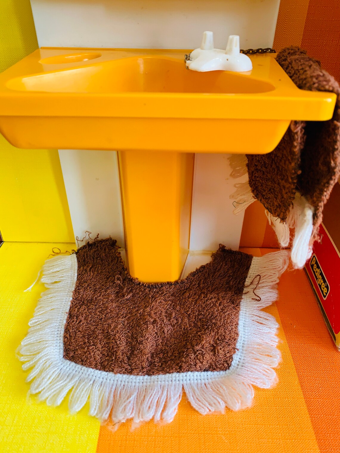 Vintage Yellow Washbasin Unit Sindy Teenage Doll Scene Setters 70s ...