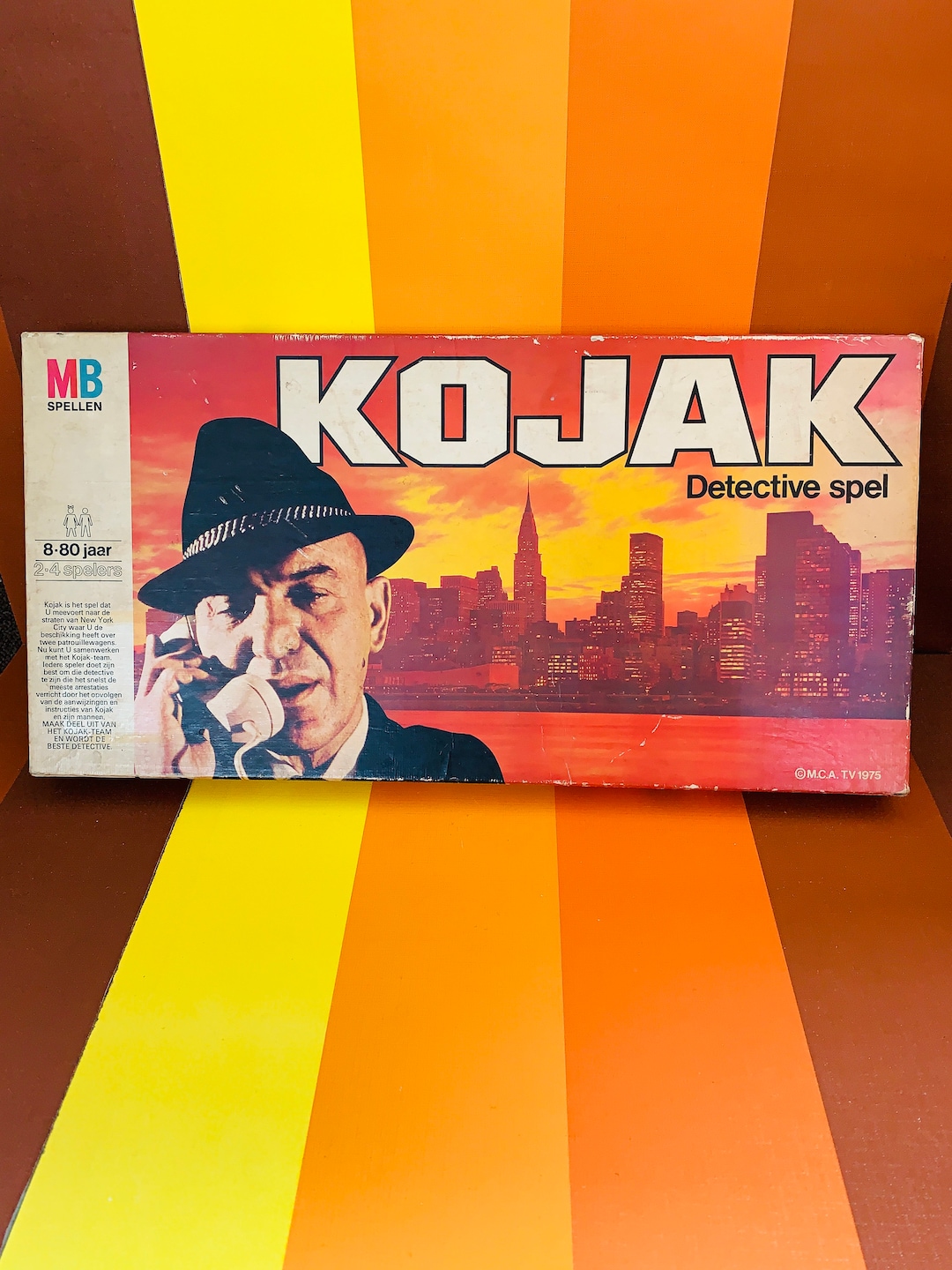 Vintage Kojak Detective Game Dutch Language MB Games 1975 TV - Etsy