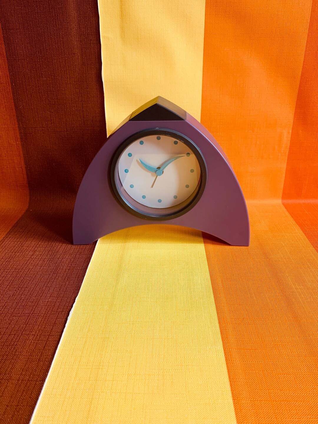Vintage Ikea Clock 90s Memphis Style Purple - Etsy Australia