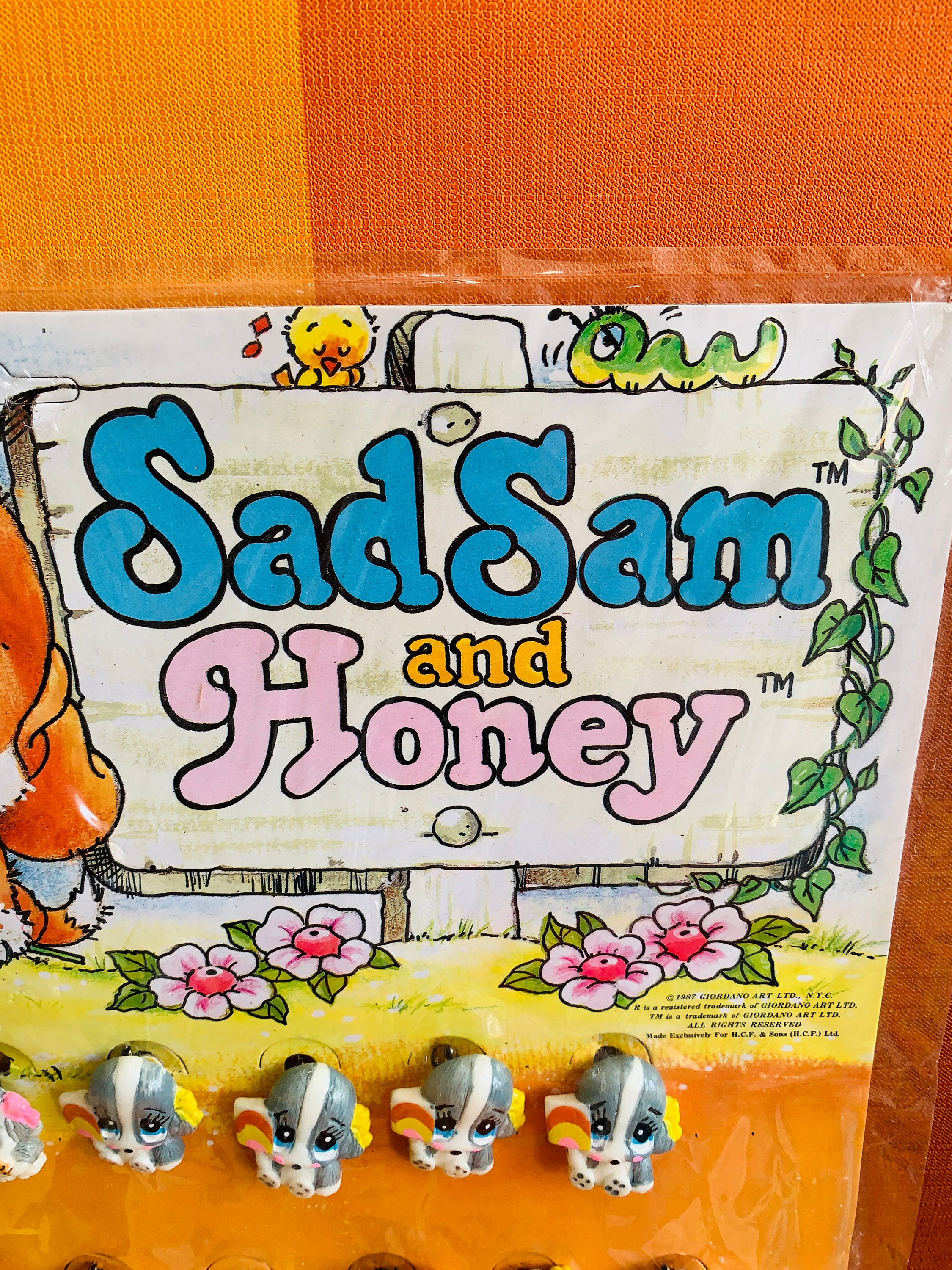 Vintage Sad Sam and Honey Giordano ART Made in Hong Kong 1986 - Etsy