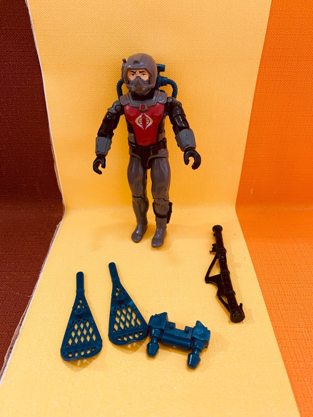 Vintage GI Joe Cobra Eels Frogman Hasbro Action Figure 1985 - Etsy