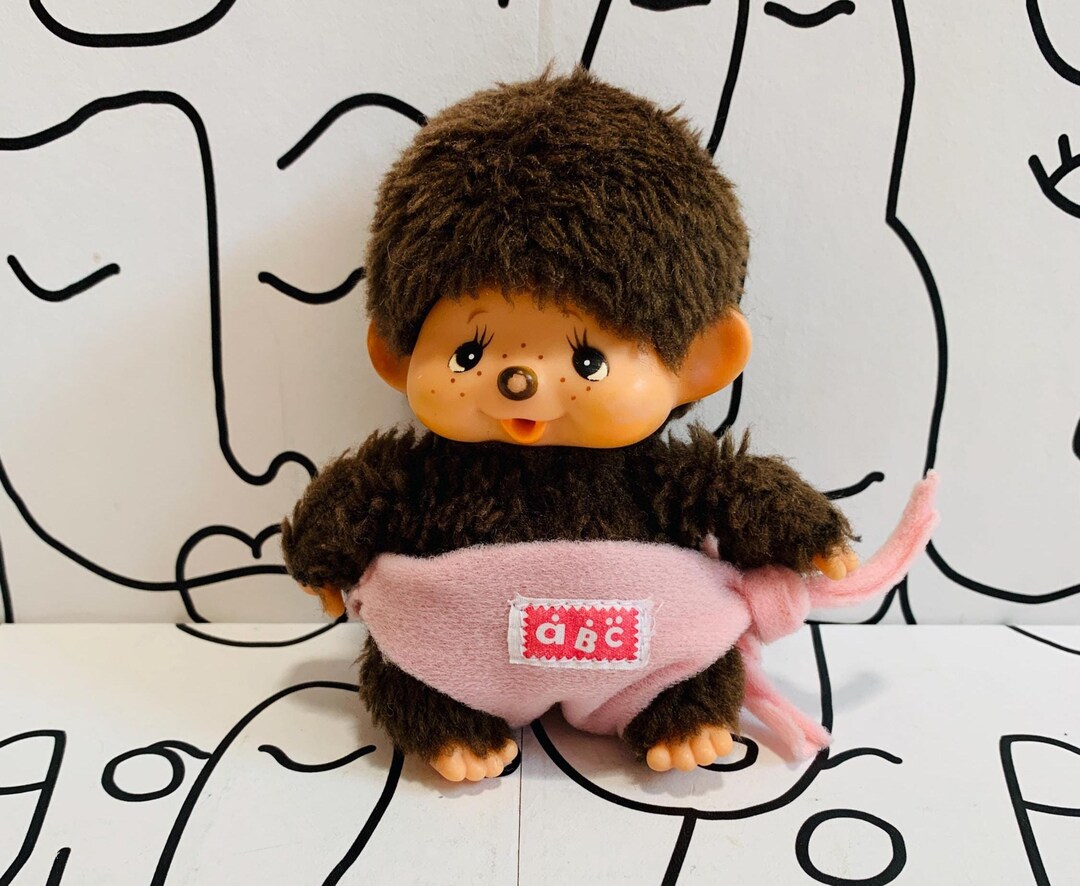 Vintage Baby Monchhichi Sekiguchi 1974 Stuffed Animal Monkey Toy ...