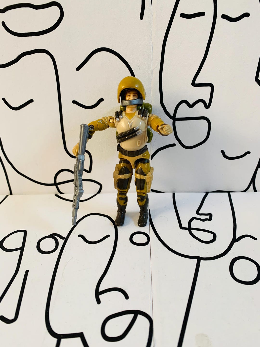 Vintage GI Joe Airwave Hasbro 1986 Action Figure - Etsy