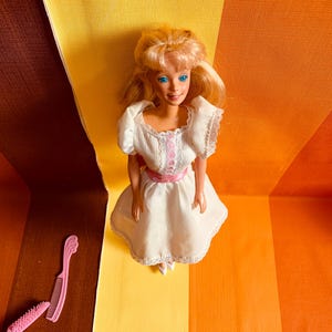 Vintage My First Barbie Dol 1984 White Dress Mattel - Etsy