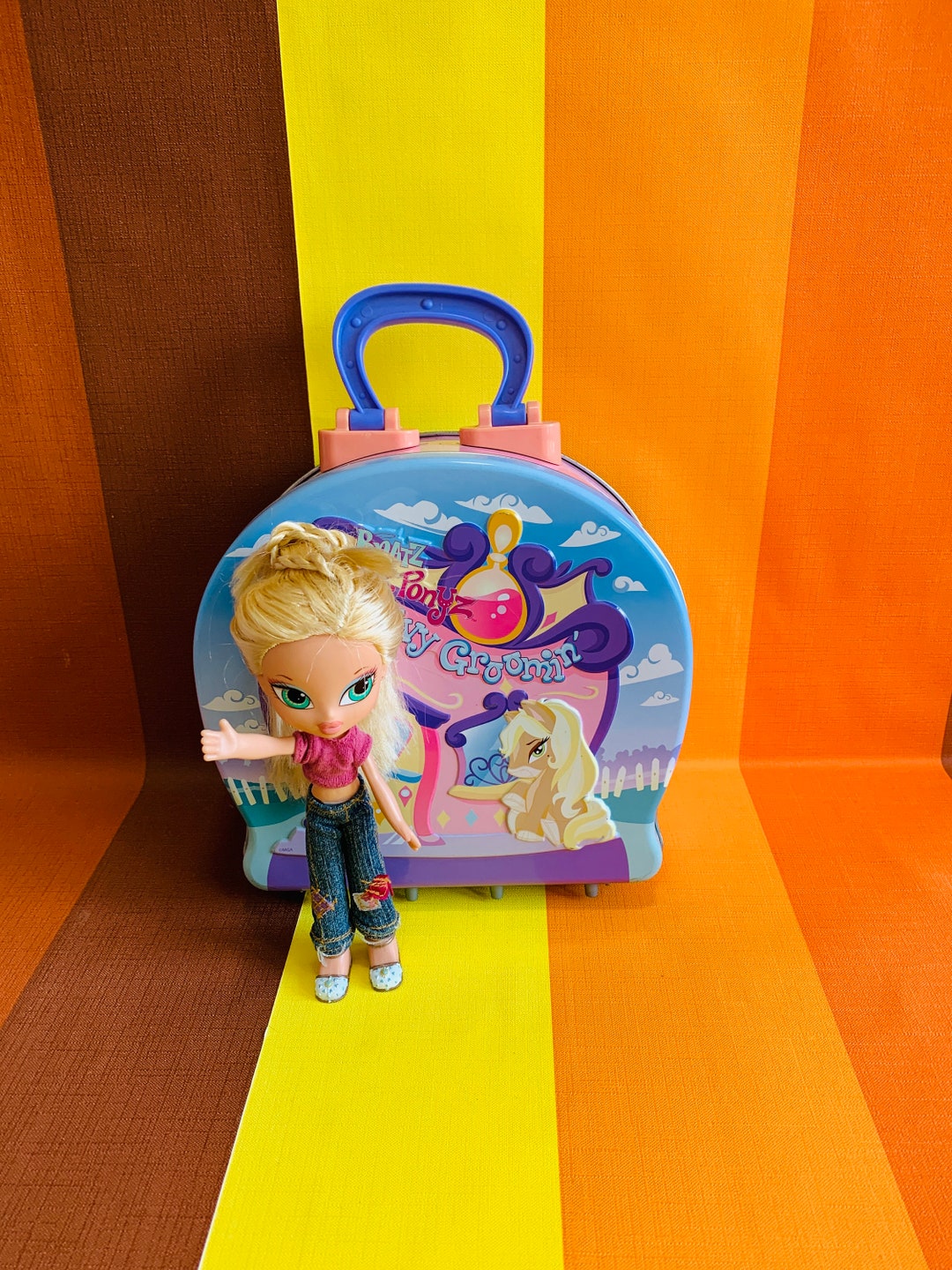 Vintage Bratz Teenage Doll Babyz Ponyz Groovy Groomin Suitcase 2001 MGA ...