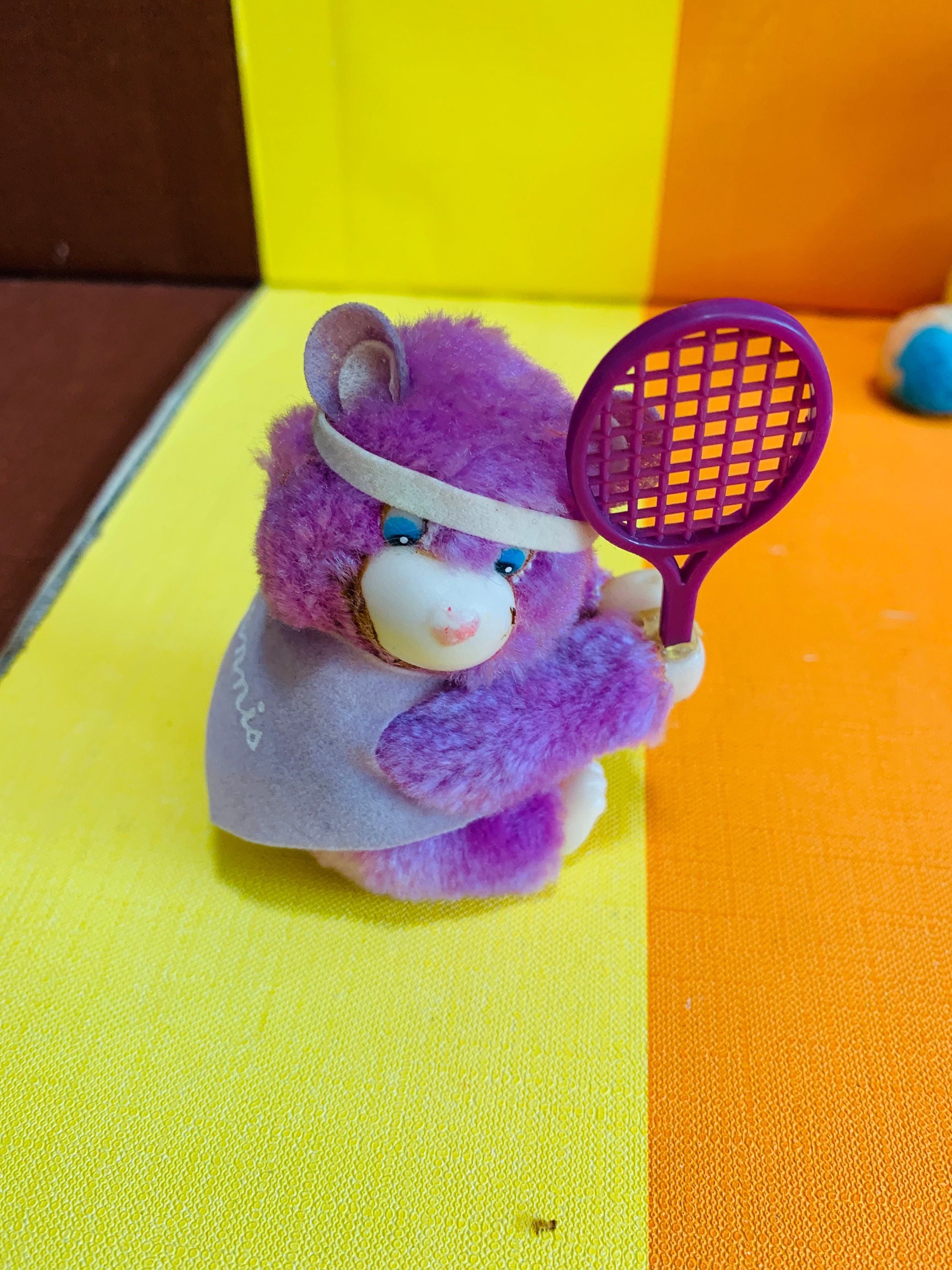 Three Vintage Mini Gripper Hugger Figures Monchhichi Popple Care Bear ...