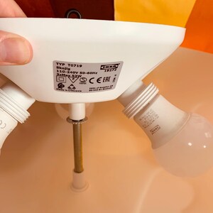 Vintagen Ikea Skojig Ceiling Lamp Lamp 90s White - Etsy