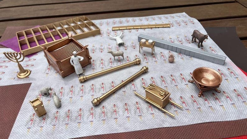 Painted Tabernacle Model Kit: Bible Educational Assembly Set - Etsy