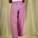 Button-down Lilac Pants Linen Pants for Women Elasticated | Etsy
