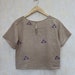 Buy Linen Top for Women, Beige Linen Top, Linen Crop Top, Made to Order ...