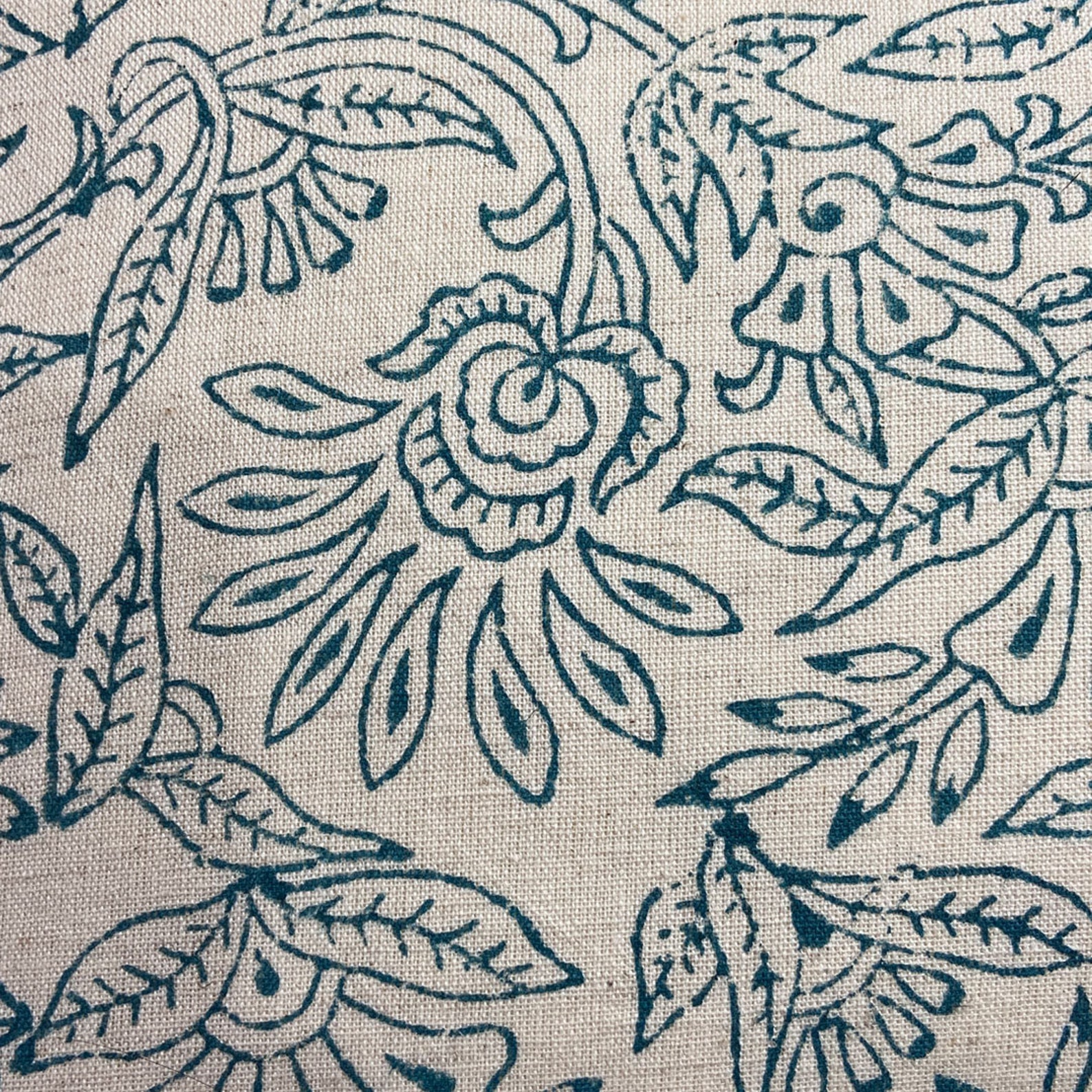 Hand Block Print Hand Made Hand Block Print Linen Cushion - Etsy