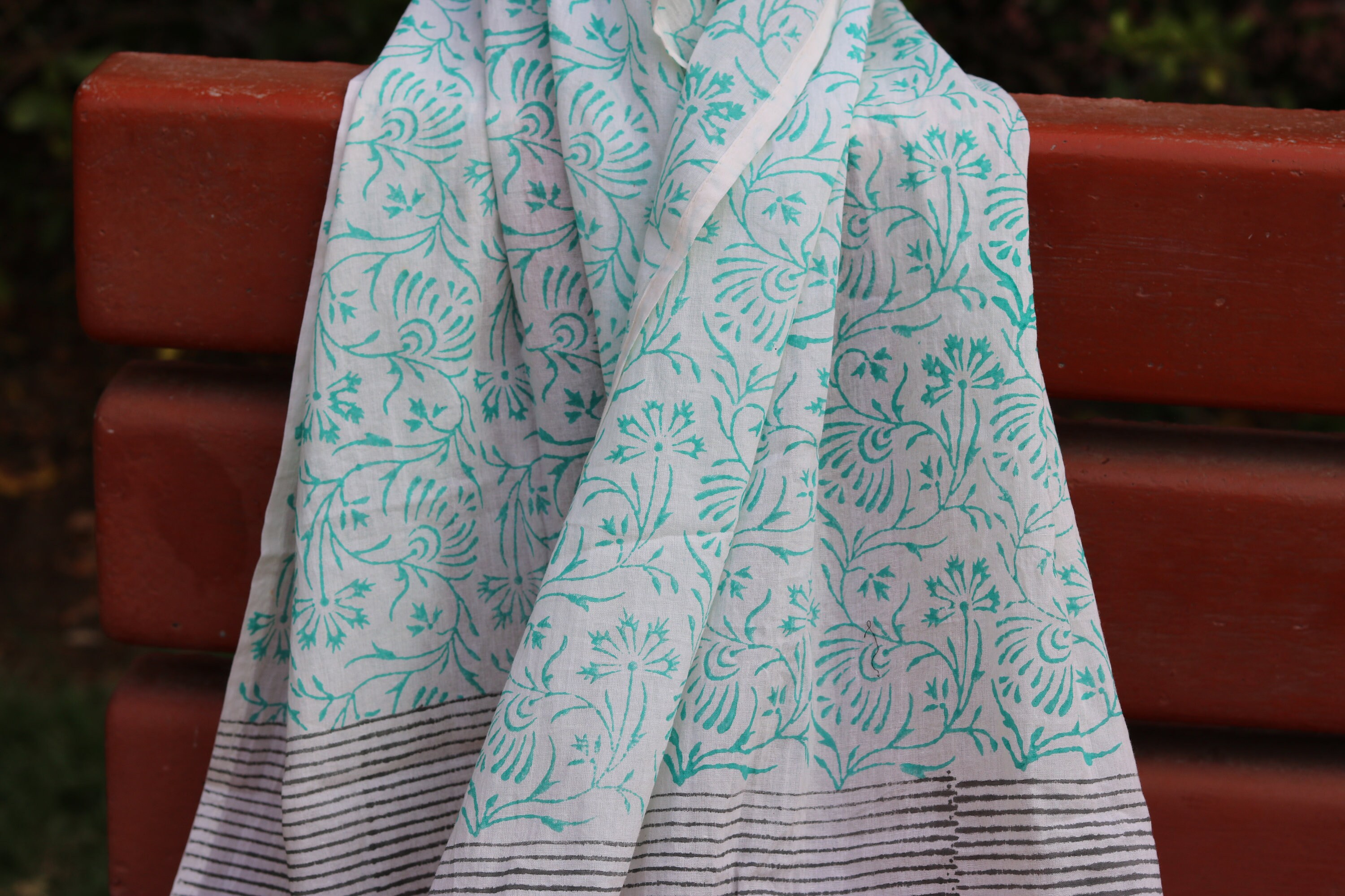 Block Printed Cotton Scarf Boho Scarf Print Wrap Long - Etsy