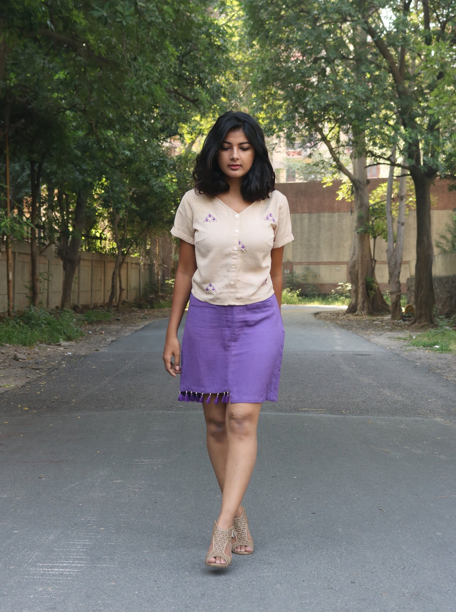 Linen Top for Women Beige Linen Top Linen Crop Top Made to - Etsy India