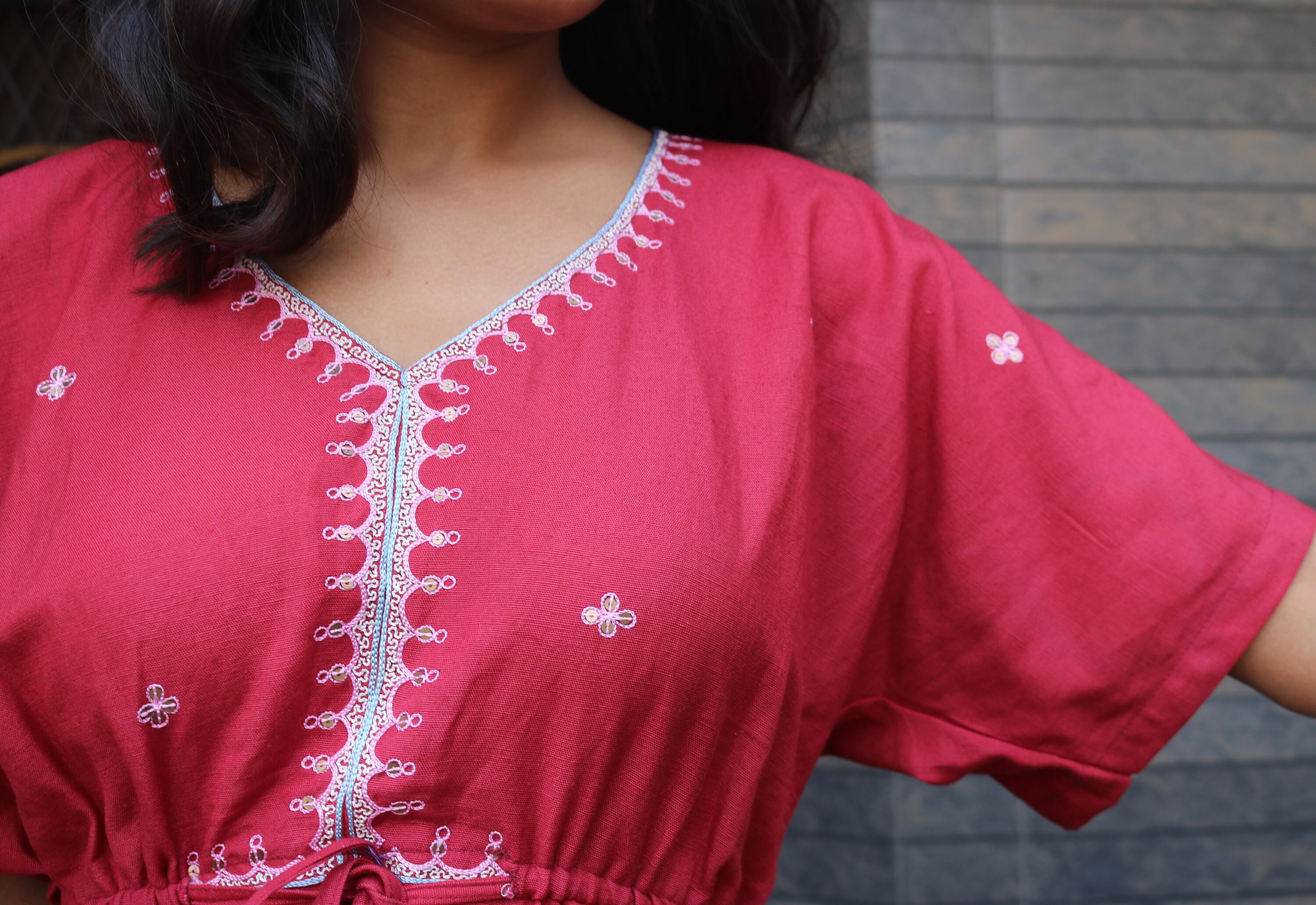 Boho dress for women Red linen dress Bohemian dress Linen | Etsy