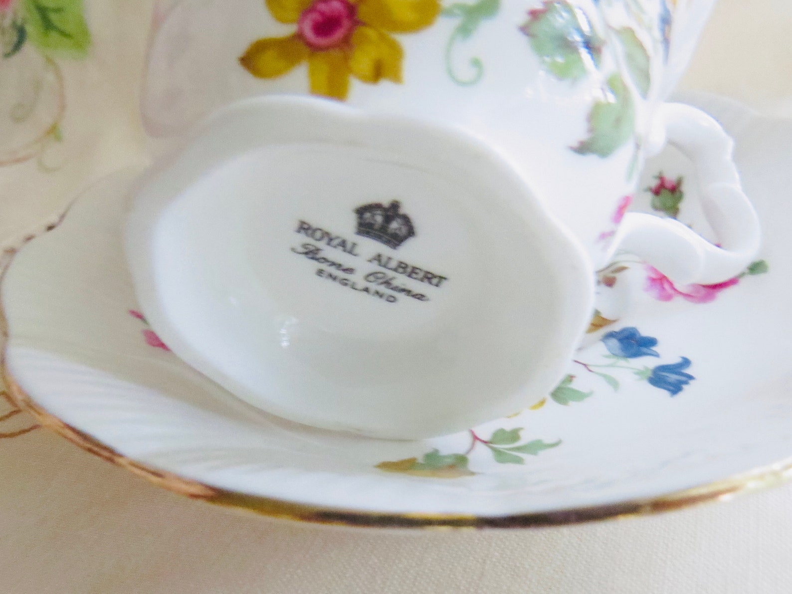 Royal Albert Pink Roses and Flowers Tea Cup and Saucer | Etsy