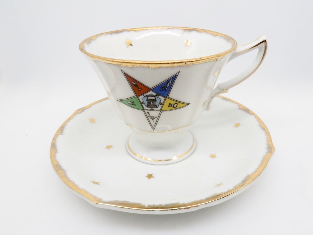 Order of the Eastern Star Tea Cup and Saucer Lamour China - Etsy