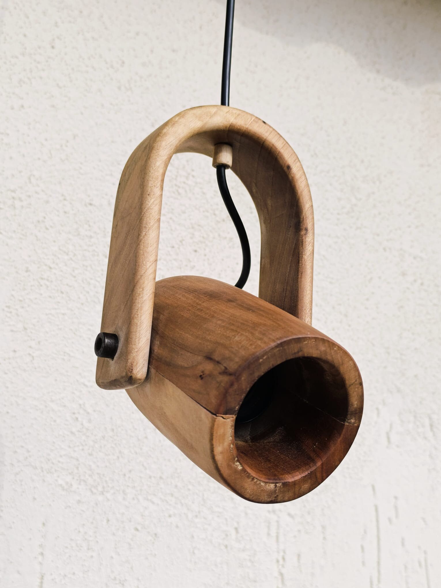 Wooden Spotlight Lamp Handcrafted Lighting Decor Compatible With E27 ...