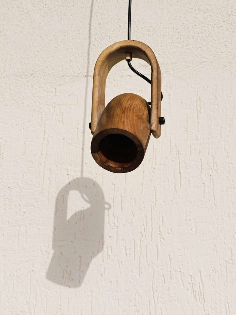 Wooden Spotlight Lamp Handcrafted Lighting Decor Compatible With E27 ...