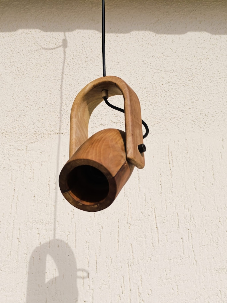 Wooden Spotlight Lamp Handcrafted Lighting Decor Compatible With E27 ...
