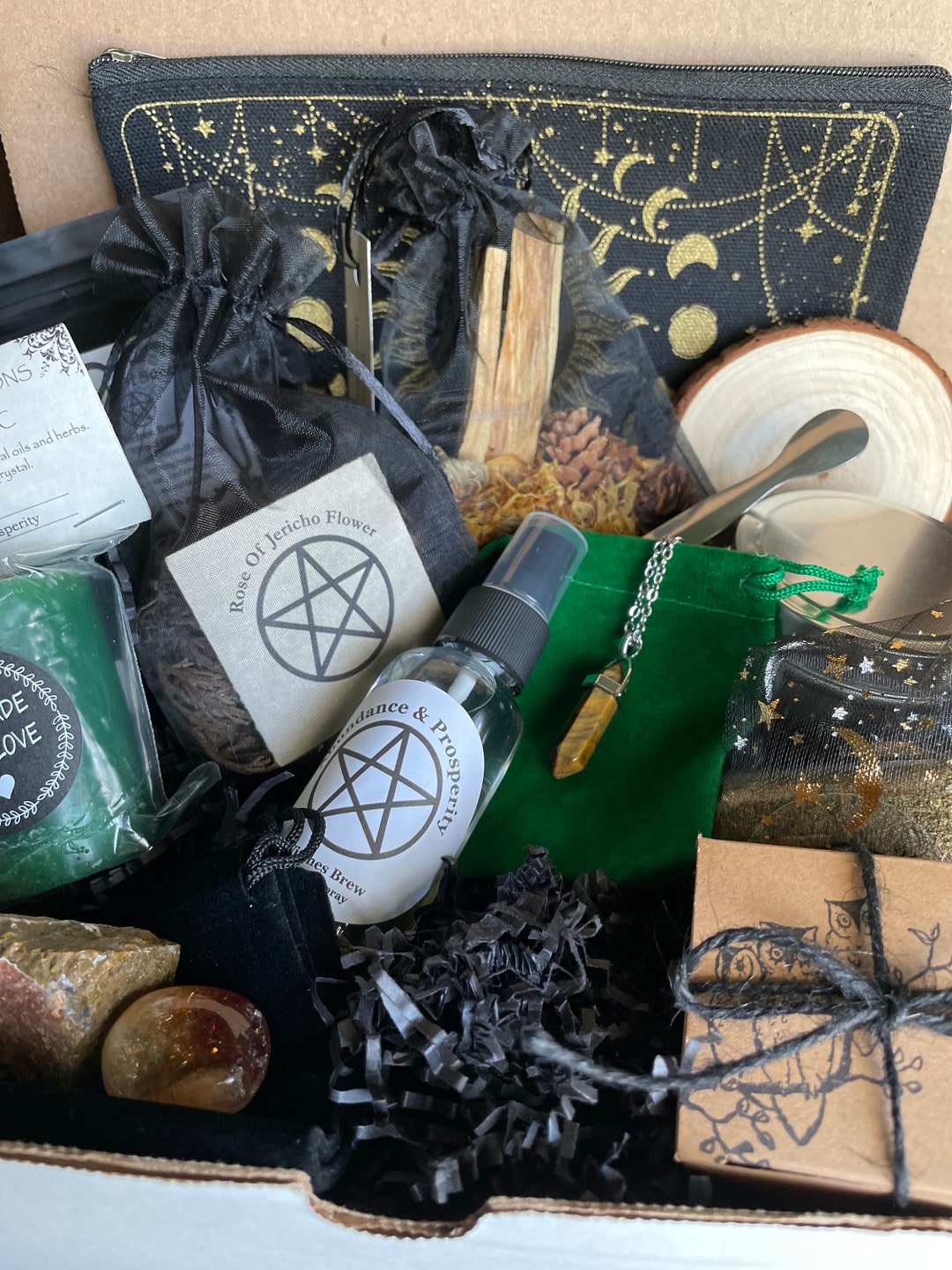 Witches Prosperity & Abundance Spell Kit, Witchy Box Set, Baby Witch ...