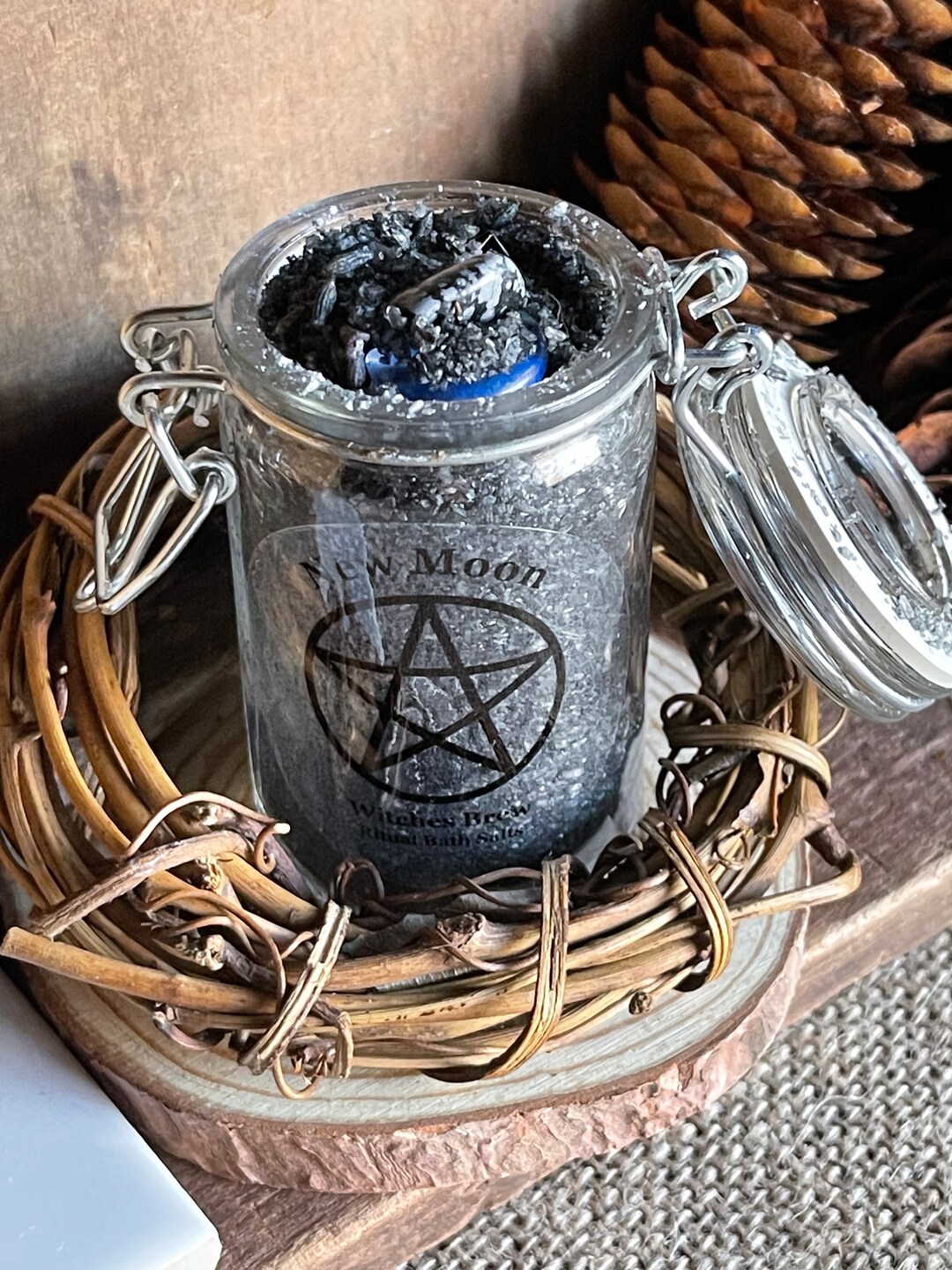 New Moon Black Ritual Salts, New Beginning, Detox, Witch, Witchcraft ...