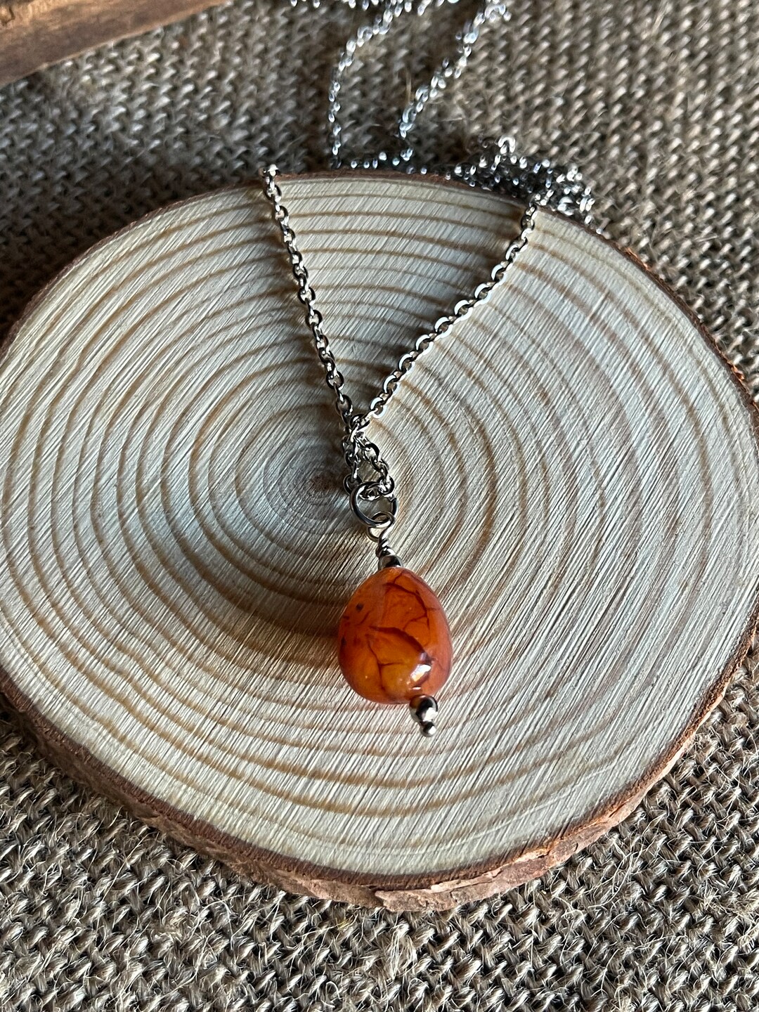 Witch Protection Carnelian Power Crystal, Fire Agate, Fall Jewelry ...