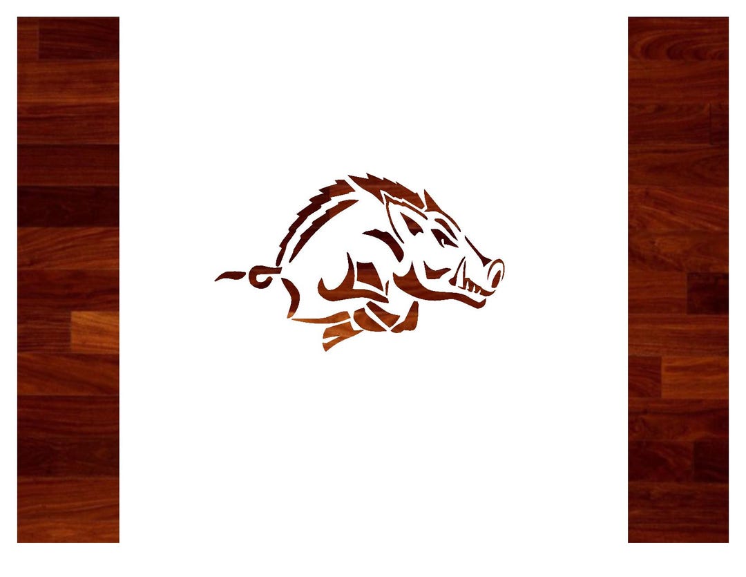 Reusable Custom Razorback Stencil - DIY Craft Stencil for Painting ...