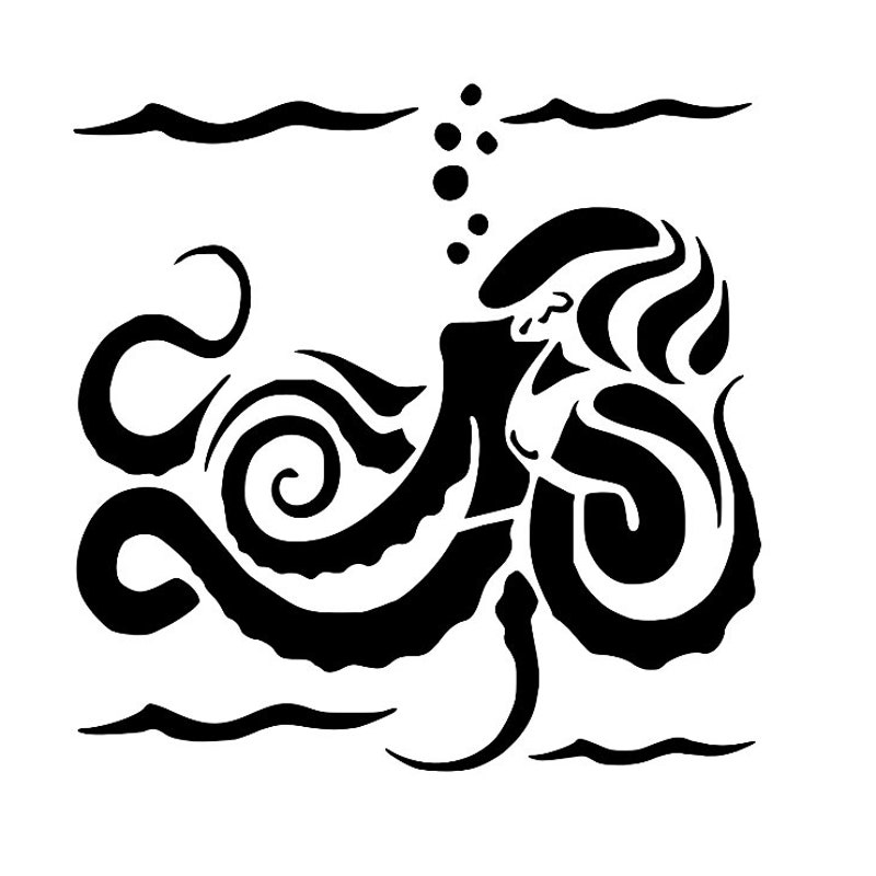 Octopus Stencil - Etsy