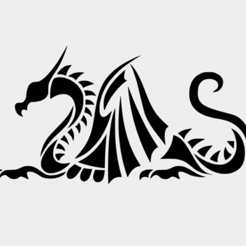 Dragon Stencil - Etsy