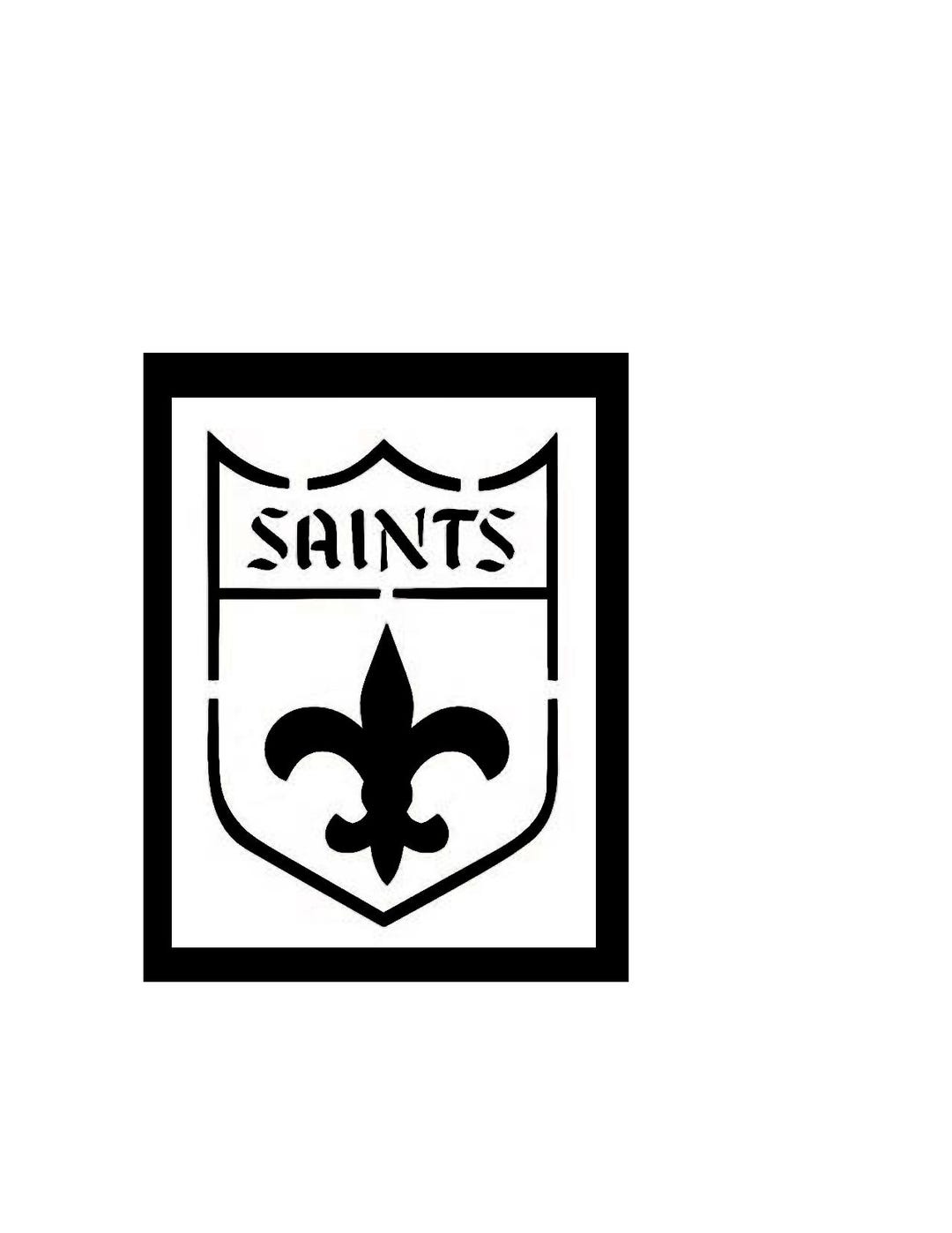 Reusable Custom Saints Stencil - DIY Craft Stencil for Painting Multi ...