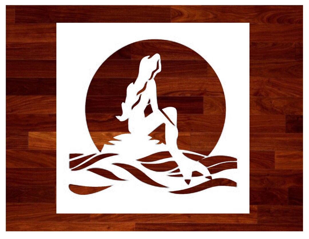 Reusable Custom Mermaid Stencil DIY Craft Stencil for Painting - Etsy
