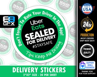 Uber Eats Stickers | Etsy