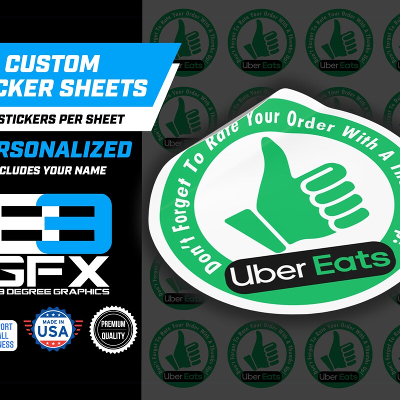 Uber Eats Decal - Etsy