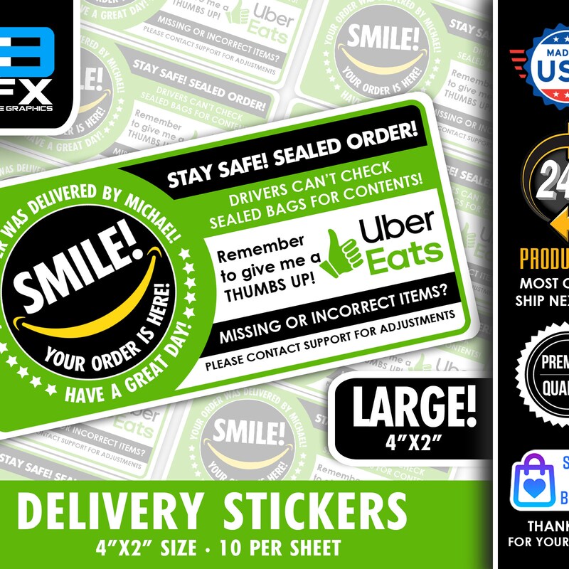 Uber Eats Decal - Etsy