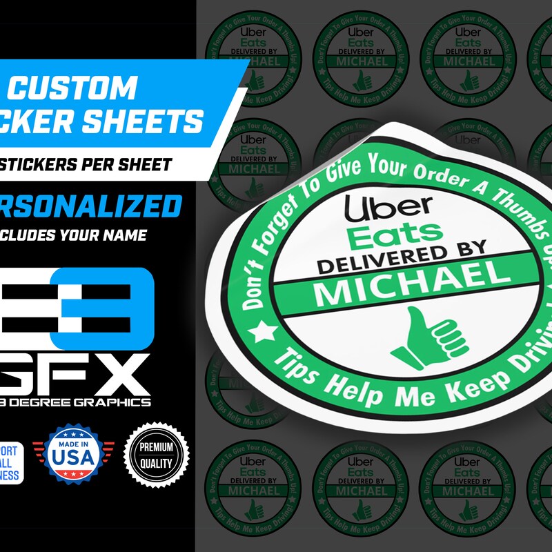 Uber Eats Decal - Etsy