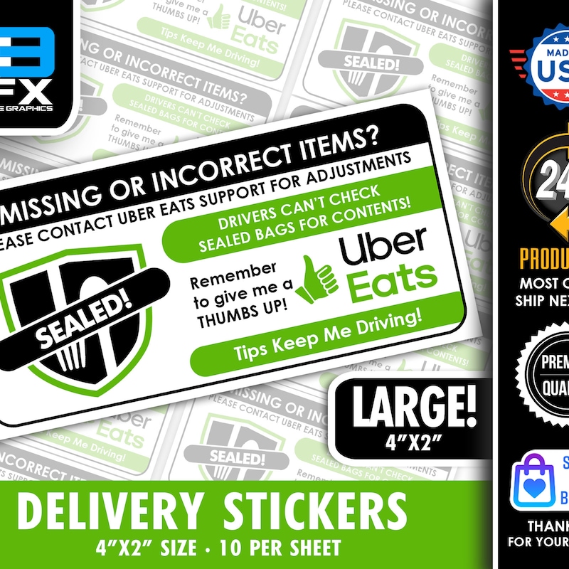 Uber Eats Decal - Etsy