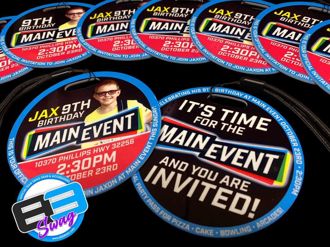 Custom Personalized 4 Round Swag Bag Tags Double Sided. Submit Your Own ...