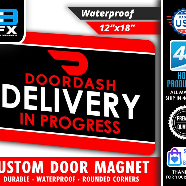 Doordash Car Decals - Etsy