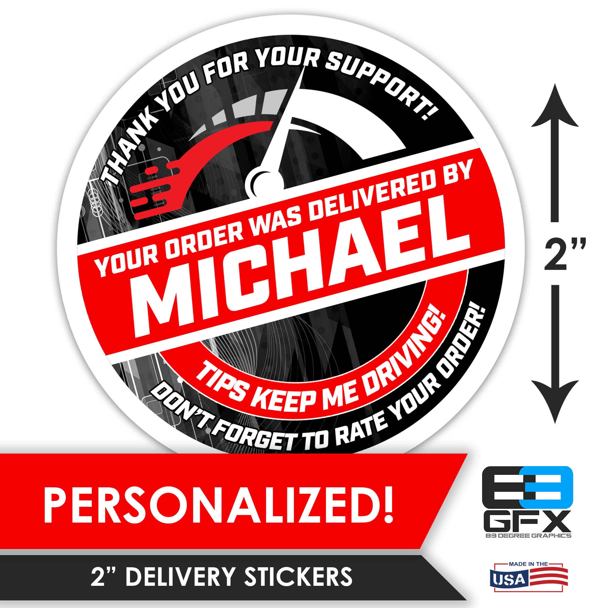 Delivery Driver 2 Speed Delivery Driver Bag Stickers | Etsy