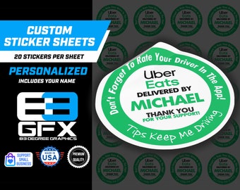 Uber Eats Decal - Etsy