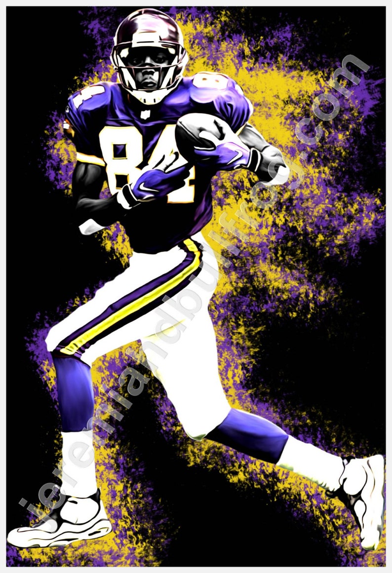 Minnesota Vikings Randy Moss Best 13x19 Freak Football Etsy