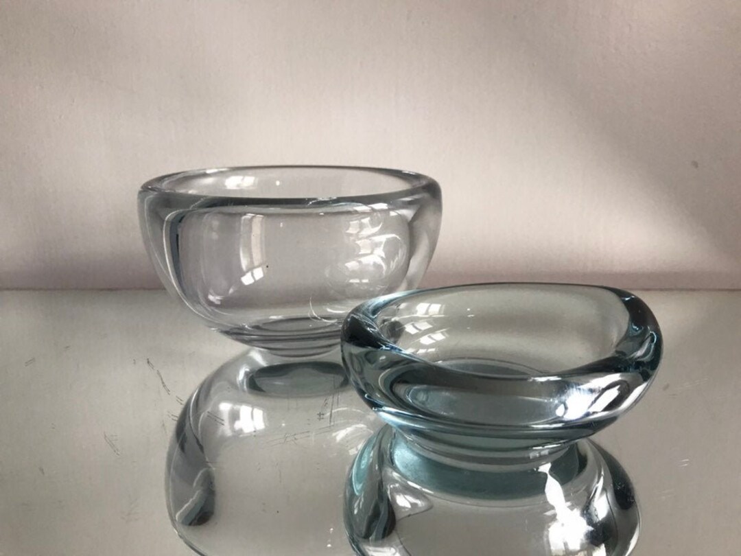 Set of 2 Holmegaard Bowls by per Lutken Signed - Etsy