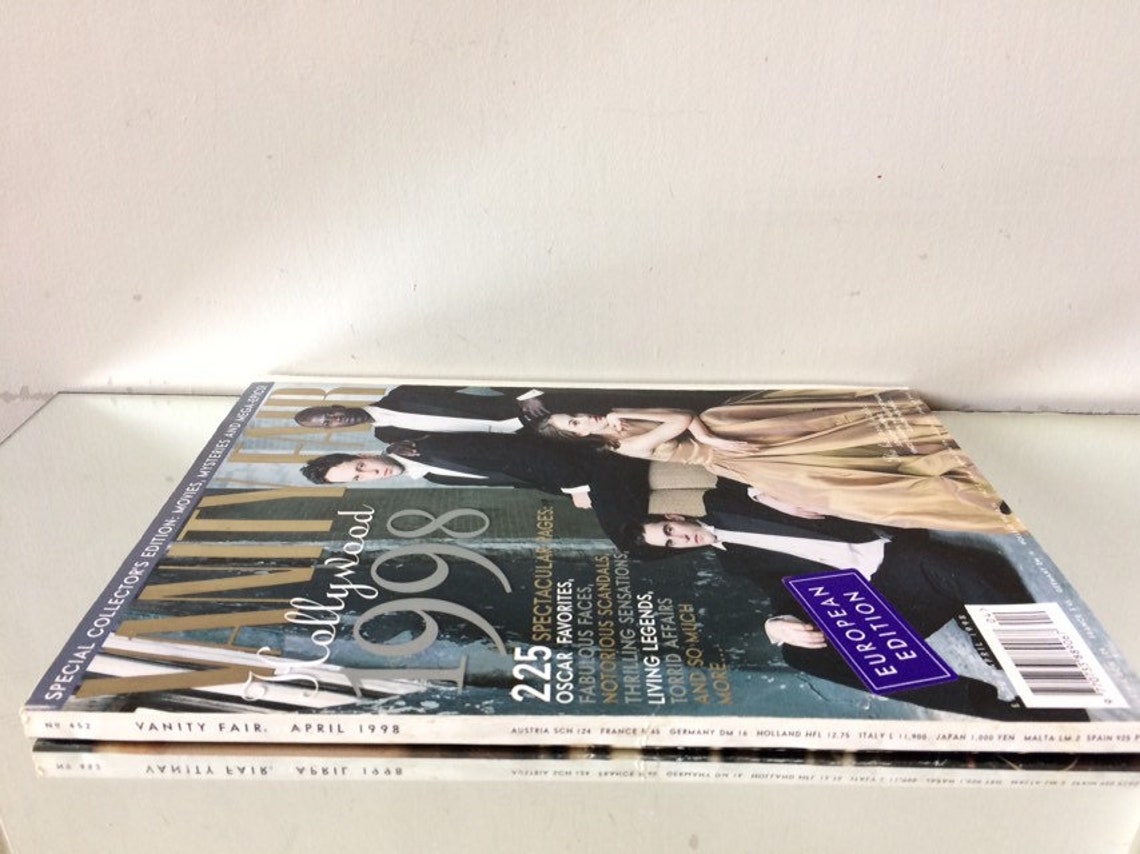 VANITY FAIR 1998 April Magazine Issue - Etsy