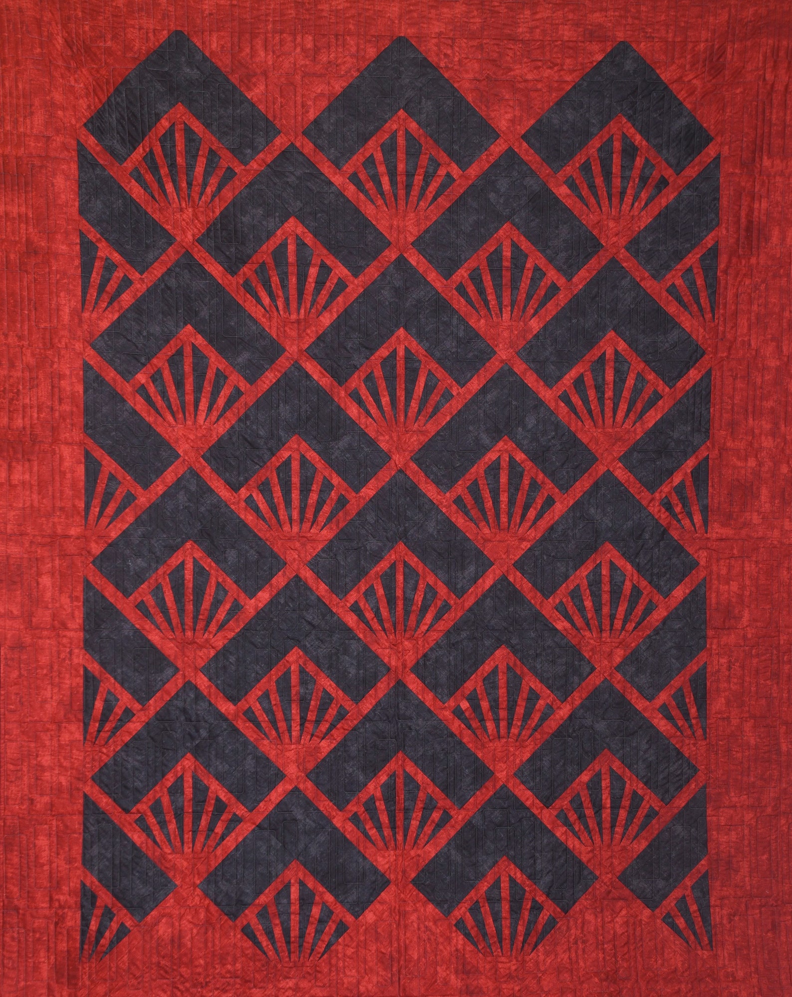 Art Deco Fan Quilt Pattern - Etsy