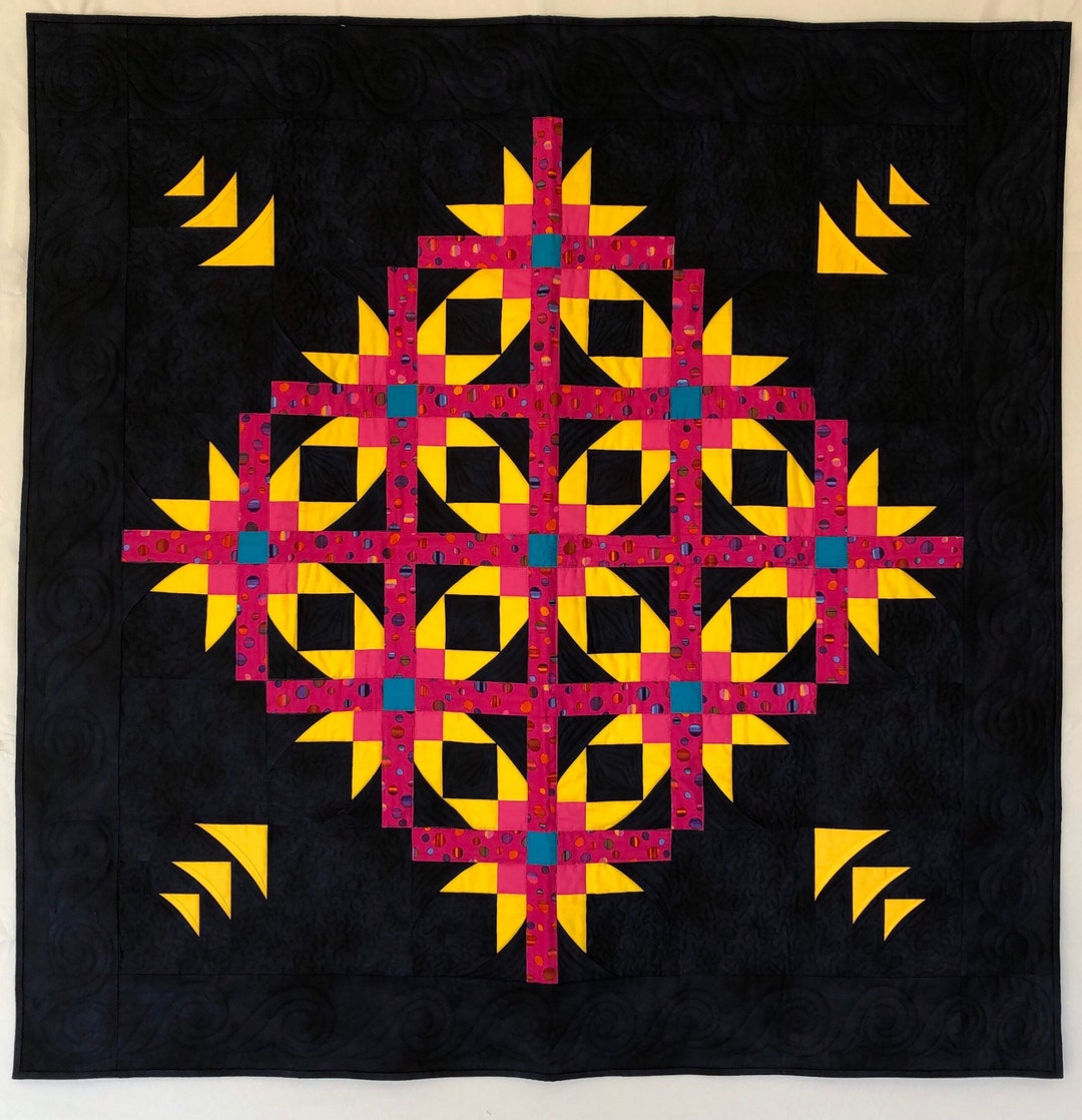 Cathedral Star Quilt - Etsy